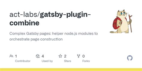 Github Act Labsgatsby Plugin Combine Complex Gatsby Pages Helper