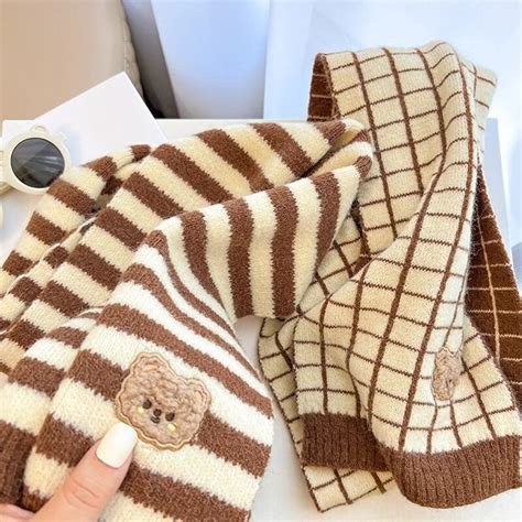 Badu Bg Детски шал Есен Зима Корейска мода Детско плетене Бебешки лигавник Вълнени шалове за