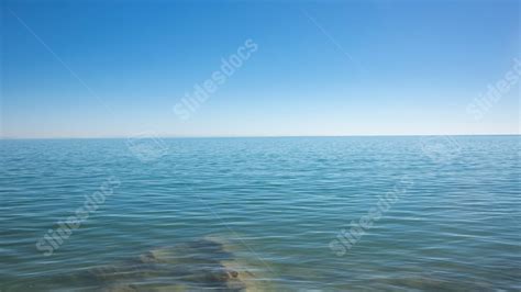 Blue Sky Landscape Shore Map Lake Water Scenic Powerpoint Background