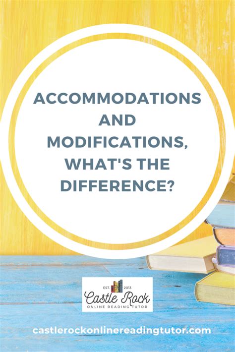 Accommodations And Modifications Whats The Difference Castle Rock Online Reading Tutor