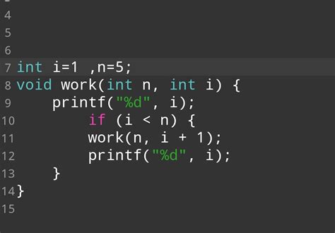 Recursion Recursive Function In C To Print 1 To N To 1 Stack Overflow