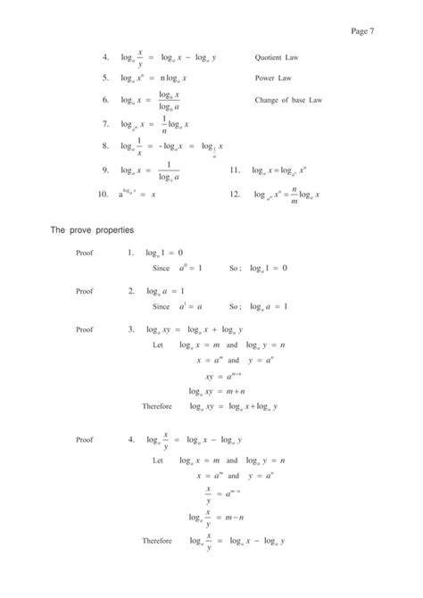 Exponential And Logarithm Function Pdf