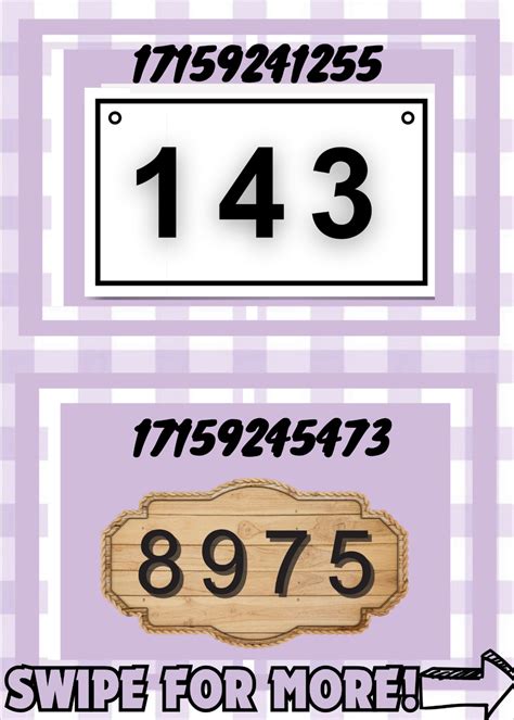 Bloxburg House Number Decals Bloxburg Decals Codes Aesthetic
