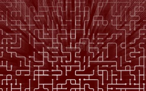 Pcb Circuit Board Background Abstract Colors Electronics Stock Illustration Illustration Of