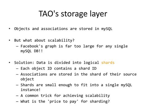 ppt tao facebook s distributed data store for the social graph