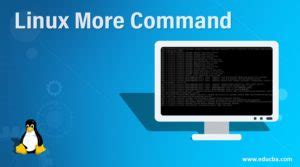 Linux More Command Examples On How Linux More Command Work