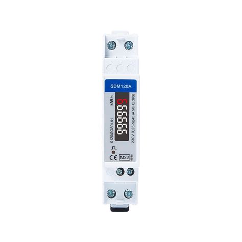 Sdm120a Analog Display Din Rail Single Phase Electronic Kwh Meter With Pulse Output
