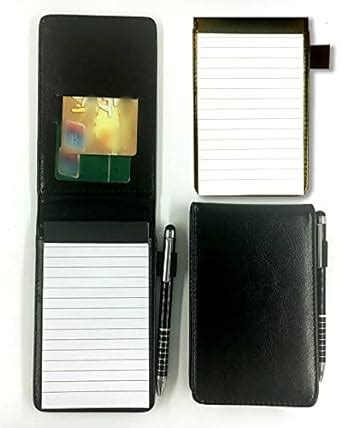 Mini Pocket Notepad With Pen Mini Notebook Small Notepads Holder Set Included 50 Lined Sheets