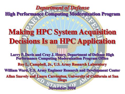 Ppt Making Hpc System Acquisition Decisions Is An Hpc Application Powerpoint Presentation Id