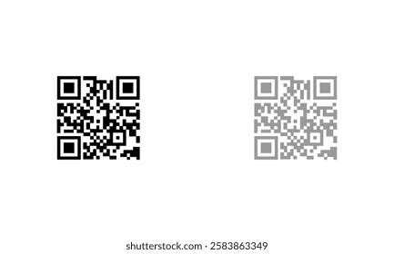 Qr Code Set Scan Qr Code Stock Vector Royalty Free 2583863349 Shutterstock