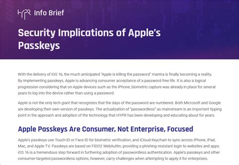 security implications of apple s passkeys hypr