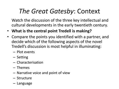 The Great Gatsby Context Ppt