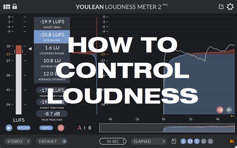 how to measure and control loudness lufs lektrique