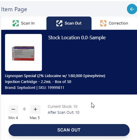 Scan Items In And Out