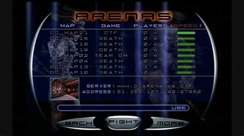 dreamcast quake 3 arena server status 2009 youtube