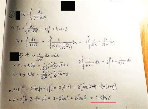 Did I solve I1 correctly? I forcefully factored out square root of x from the denominator, then ...