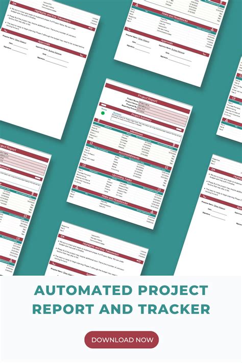 Automated Project Report Document Excel Based Project Tracker And