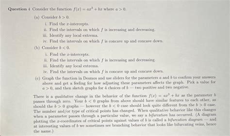 solved consider the function f x ax3 bx where a 0 a