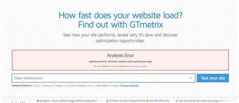 Lighthouse Error Browser Crashed While Auditing The Page How To Fix