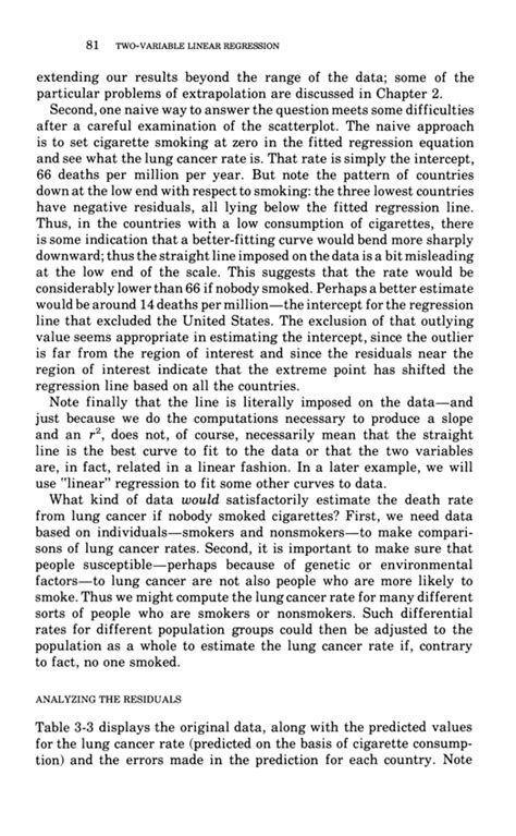Two Variable Linear Regression Edward Tufte