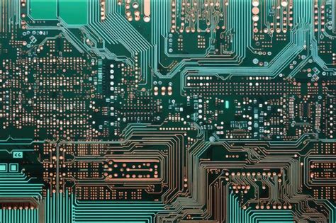 Premium Ai Image Overhead View Of Electronic Board With Microchip