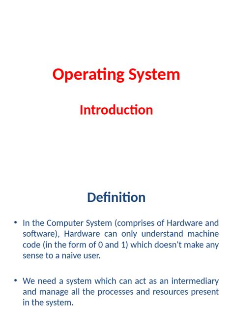 operating system introduction 1 pdf