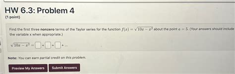 Solved Hw 6 3 Problem 4 1 ﻿point Find The First Three