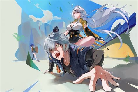 Belle Wise Eous And Yi Xuan Zenless Zone Zero Drawn By Aasm Danbooru