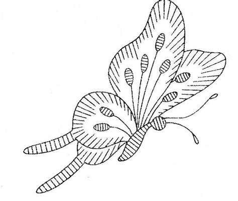 Vintage Butterfly Embroidery Pattern