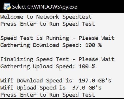 GitHub Onique Unique Network Connection Speed Test A Python Script Written To Test An