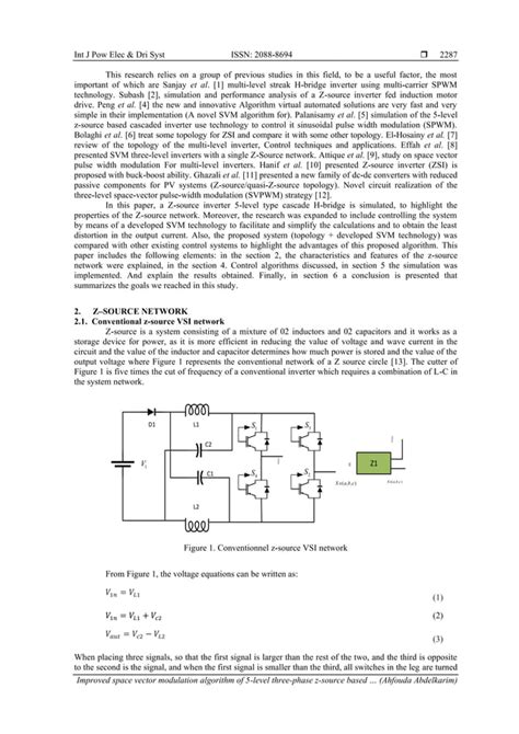 Improved Space Vector Modulation Algorithm Of 5 Level Three Phase Z