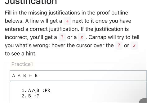 solved fill in the missing justifications in the proof
