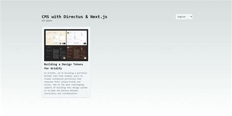 how to build a cms with directus and next js