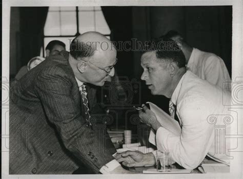 Tom Girdler Talking To Sen Allen J Ellender At Hearing Into 1937