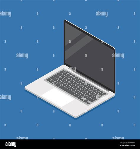 Laptop Isometric View Vector Illustration Stock Vector Image And Art Alamy