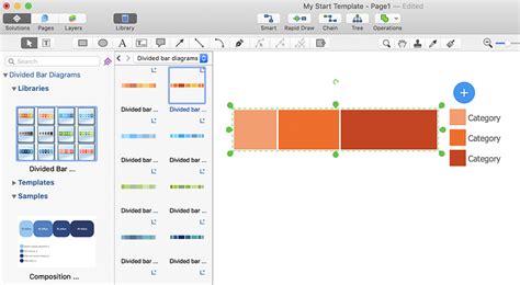 draw divided bar chart conceptdraw helpdesk