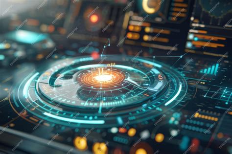 Premium Photo Futuristic User Interface Of A Holographic Display