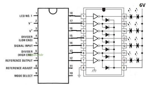 Led Possible To Drive A Uln2003 Driver With A Lm3914 Bar Graph