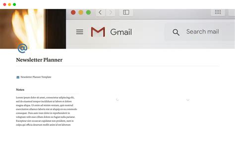 newsletter planner template notion marketplace