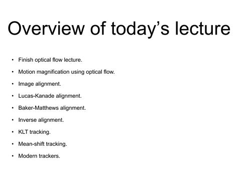 Computer Vision Alignment And Trackingpptx 3 D Graphics Computer