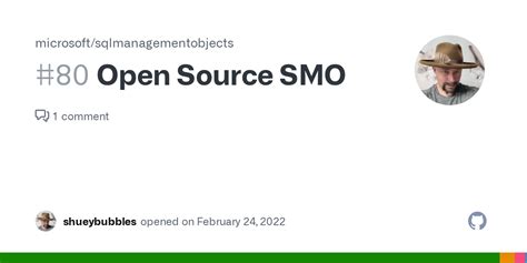 Open Source Smo · Issue 80 · Microsoftsqlmanagementobjects · Github