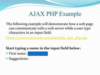 Implementing Ajax In Php Asynchronous Javascript And Xml Ppt