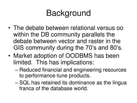 Ppt Oodbms And Ordbms Powerpoint Presentation Free Download Id 4502967