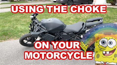 HOW TO USE THE CHOKE ON YOUR MOTORCYCLE | STARTING YOUR BIKE DURING COLD WEATHER - YouTube