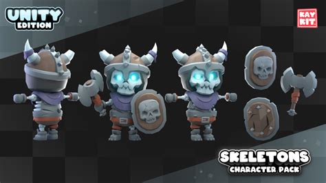 kaykit skeletons character pack for unity