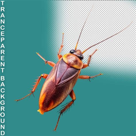 Premium Psd American Cockroach Isolated On White Background