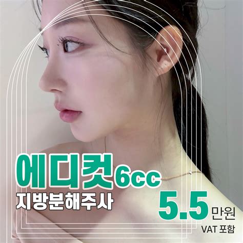 에디컷지방분해 주사 할인 가격 후기 전후 효과 정보 By 에디션성형외과 여신티켓 국내 1등 피부과 성형외과 플랫폼