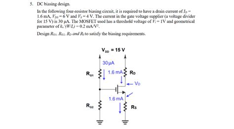 Solved DC Biasing Design In The Following Four Biasing Chegg Com