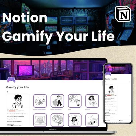 Gamify Your Life Notion Template Etsy Uk