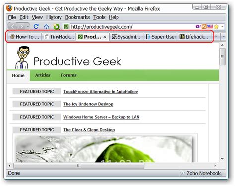 Put Unused Tabs On Hold In Firefox